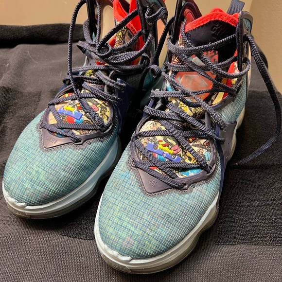 Nike | Shoes | Colorful Hightop Lebron James Sneakers | Poshmark